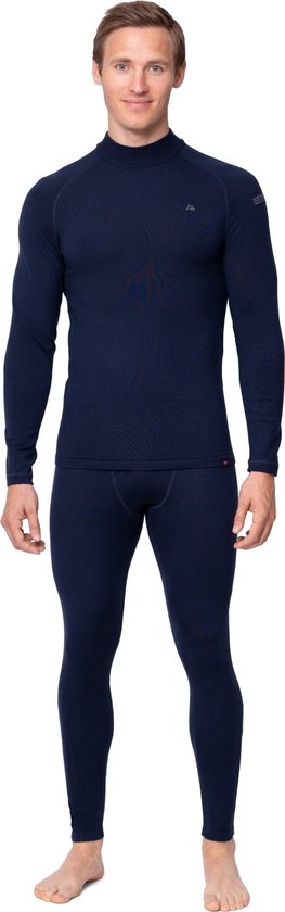 DANISH ENDURANCE Merino Thermo Ondergoed Set - Extreme Kou - voor Heren - Marineblauw - M | bol