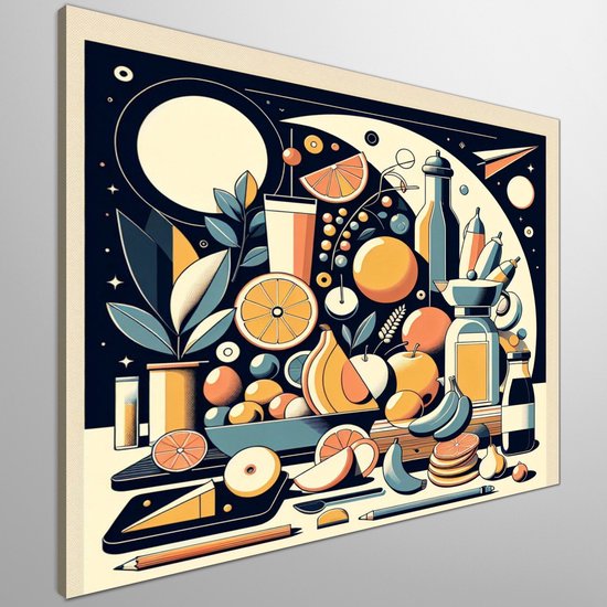 Modern stilleven schilderij | Het leven in stilte: Hedendaags kunstwerk ...