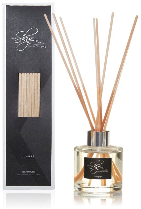 Reed Diffuser Jeneverbes (Juniper) - 12 weken - Isle of Skye Candle | bol