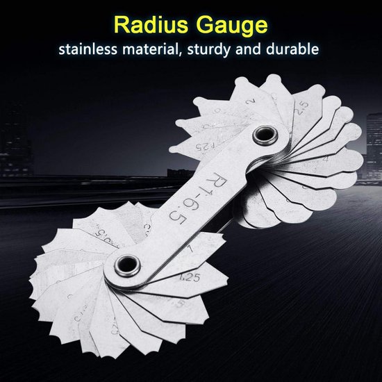 Stainless Steel Radius Mold Measuring Tool for Radius (R1-6.5mm ...
