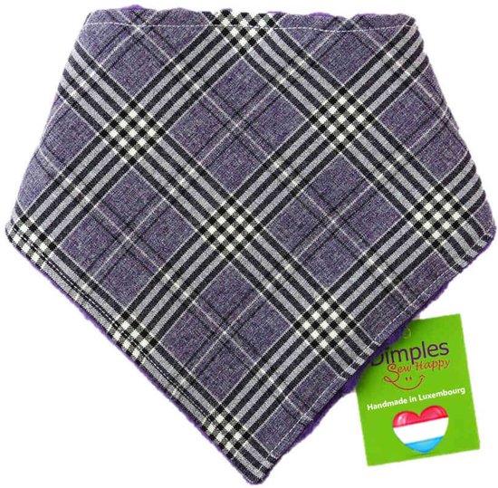 Glencheck purple Tartan Dog Bandana - DIMPLES 24inchhondensjaal ...