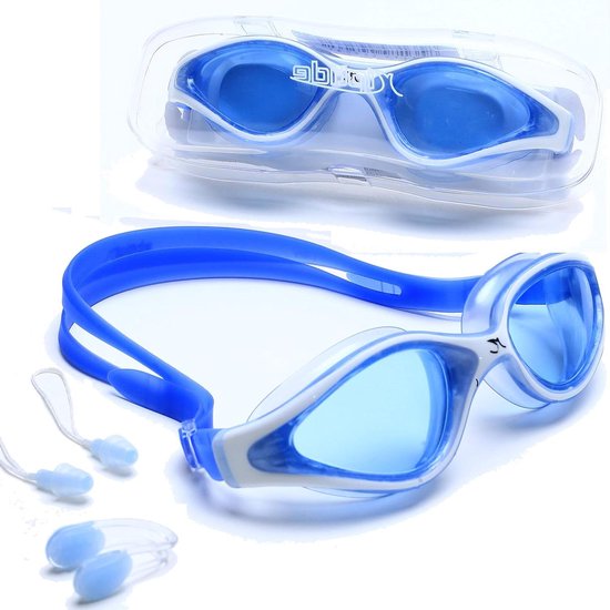 Zwembril zonder neus in zwart - Inclusief oordopjes en neusklem | bol