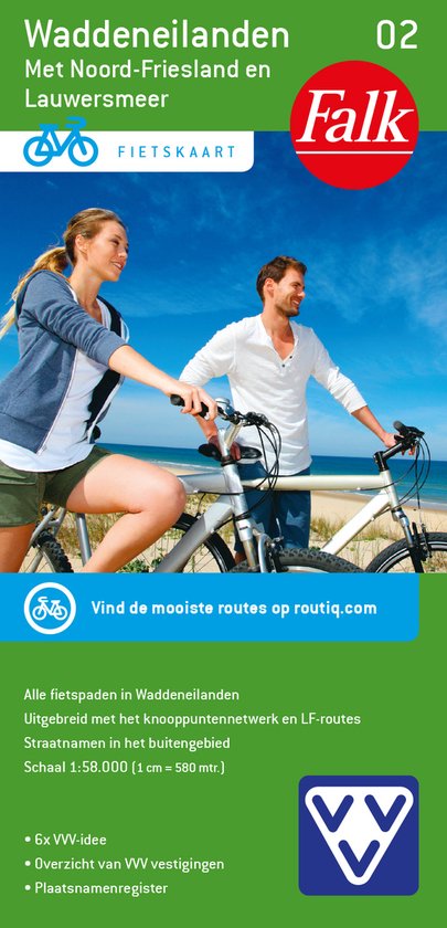 Falkplan fietskaart - Fietskaart 2. Waddeneilanden | 9789028705333 ...