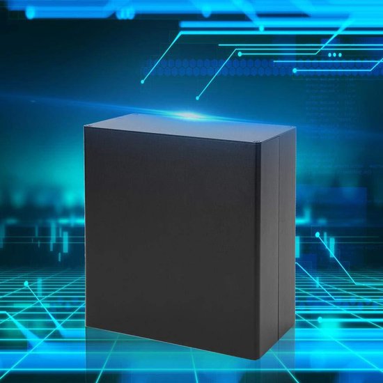 80x160x170mm Aluminium Projectdoos - Matzwart Elektrische Behuizing ...