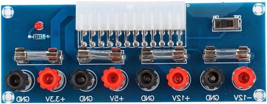 24Pin ATX naar 4 Kanaals 3.3V 5V 12V Terminal Breakout Adapter Module ...