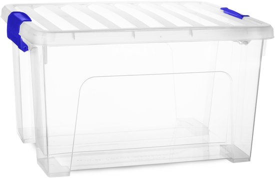 Plasticforte Multi Storage Opslagbox met deksel - transparant - 25 ...
