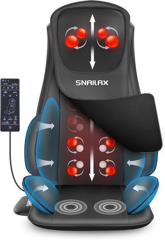 Shiatsu massagekussen met warmte en compressie - Full-body ...