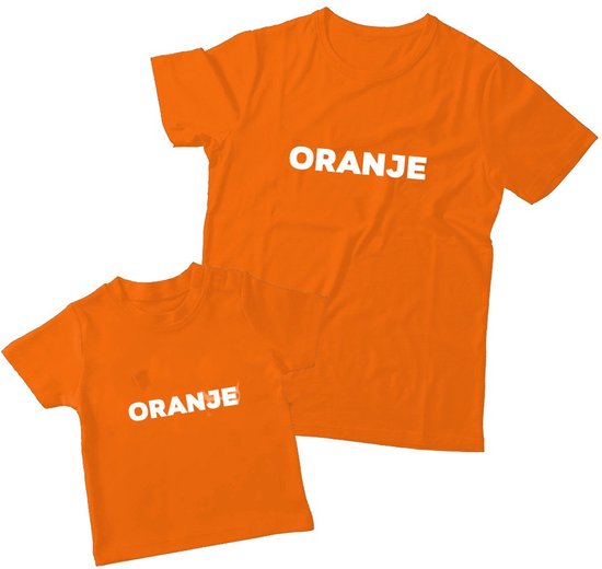 Matching oranje shirts Vader & Kind | Oranje | bol