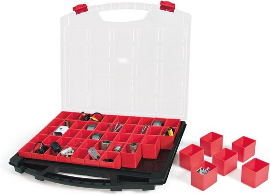 Etui met Uitneembare Laden 50 Stuks - Doorzichtig Deksel, Zwarte Doos ...
