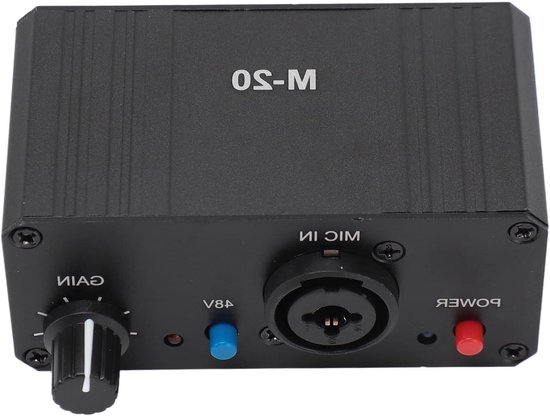 High Gain 48V Phantom Power XLR Microphone Preamplifier with Low Noise ...