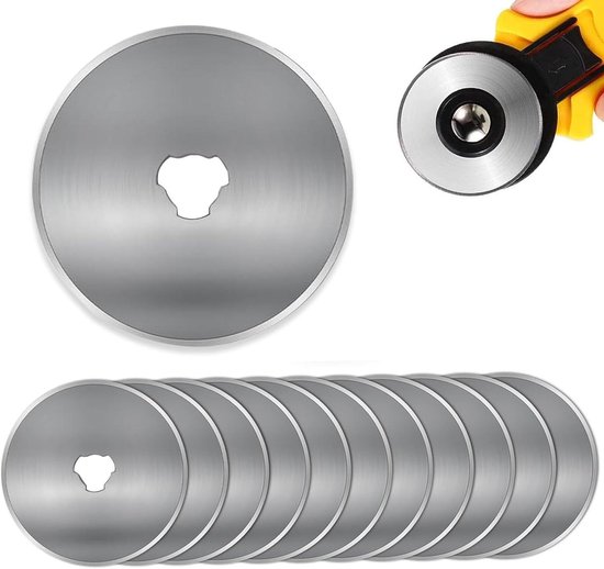 Reservemesjes 45 mm rond lemmet 12 stuks voor rolmes - voor quilten ...