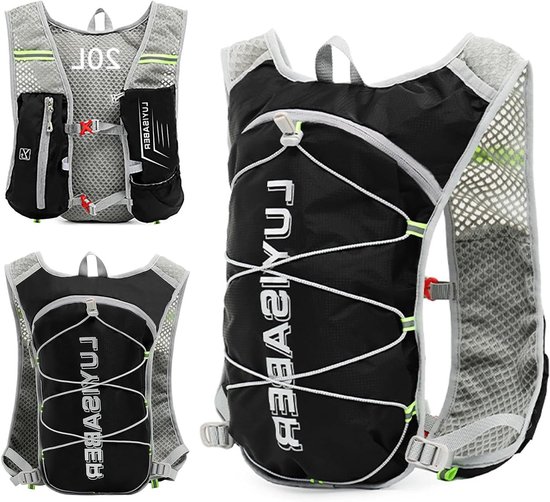Lightweight Hydration Vest Backpack with Reflective Design for Running ...