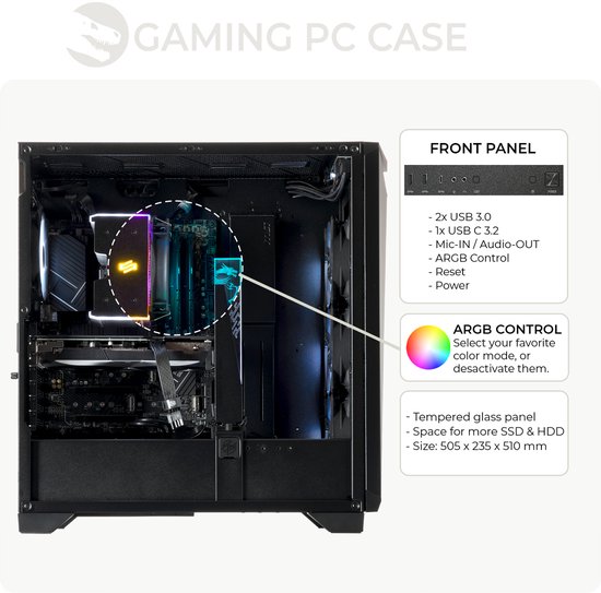 Sedatech Advanced Gaming PC ATX ARGB • AMD Ryzen 7 9800X3D 8x 4.7GHz ...