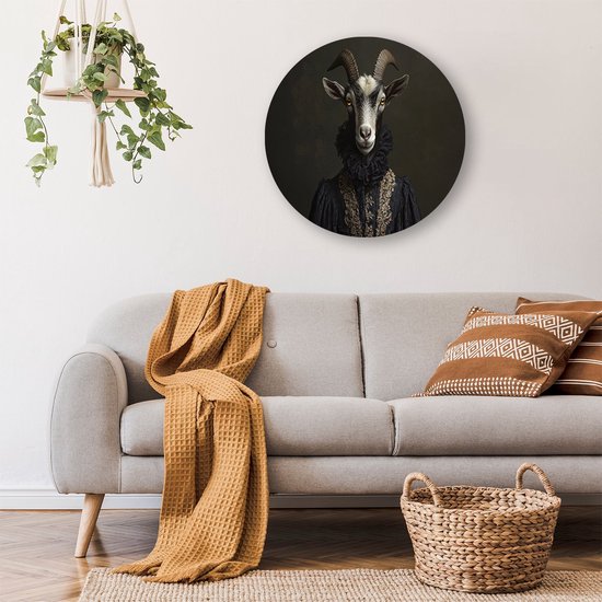Geit in Victoriaanse stijl - Geit muurdecoratie rond - Wandschalen ...