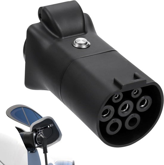 Adapter voor Kia EV type 2 naar Schuko-adapter ontlading 35 kW 16 A 220 ...