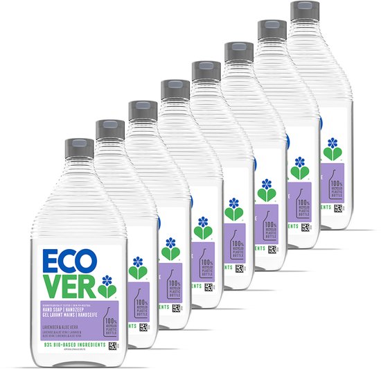 Ecover Handzeep Lavendel & Aloë Vera - Voordeelverpakking 8 x 950 ml - Plantaardig... | bol