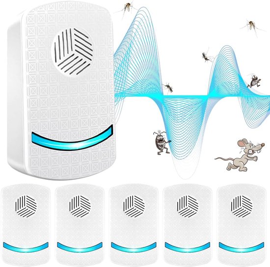 Muizenvallen voor Binnen - Muizenverjager Ultrasone - Elektrische ...