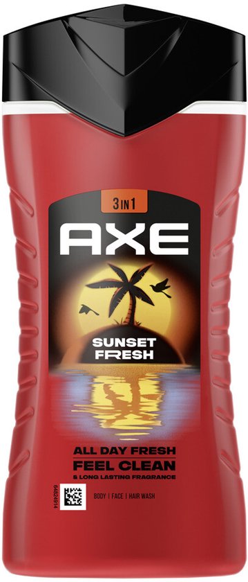 Axe 3-in-1 Douchegel Sunset Fresh - 3 x 250 ml - Voordeelverpakking | bol
