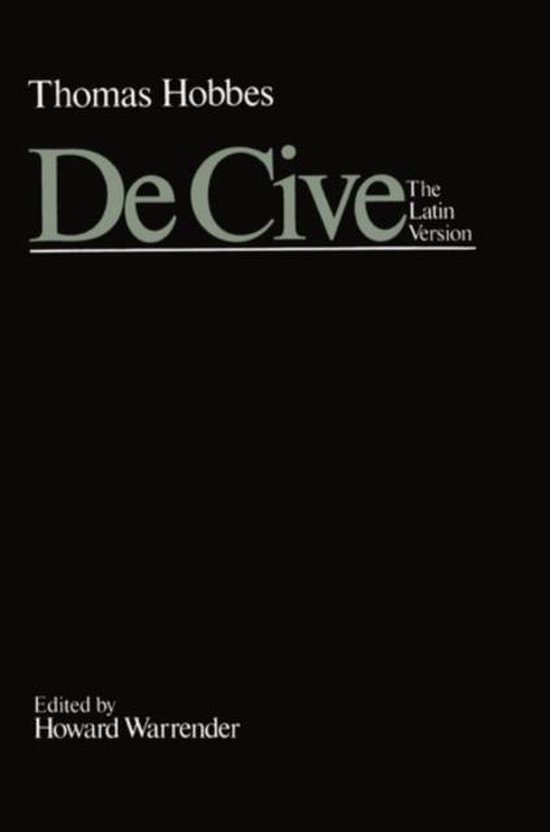 De Cive | 9780198243854 | Thomas Hobbes | Boeken | bol.com