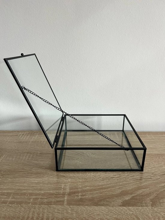 By Maes - glazen box - met naam - 20 x 20 x 7 cm - kraamcadeau ...