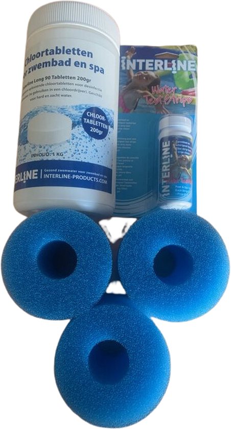 Onderhoud set zwembad - 3 Intex spafilter type H - 20 gr ...