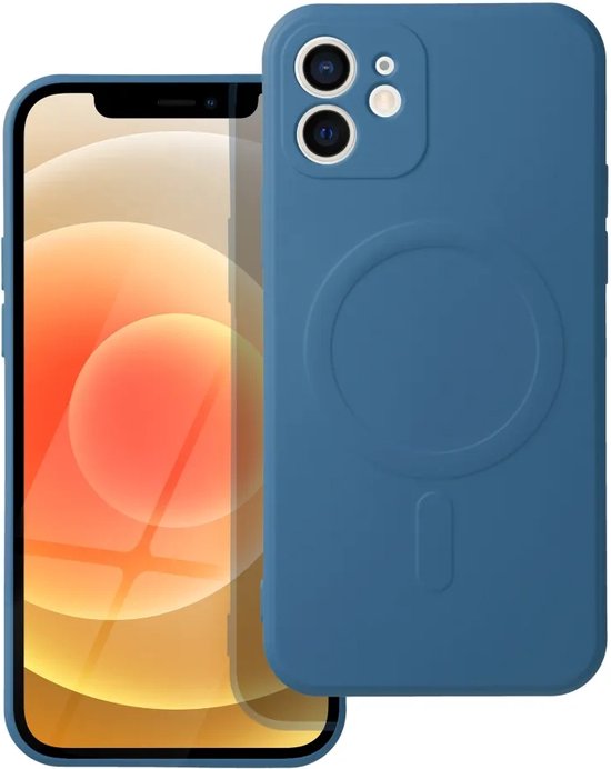 Casify Siliconen Hoesje met MagSafe voor iPhone 12 - Blauw | bol