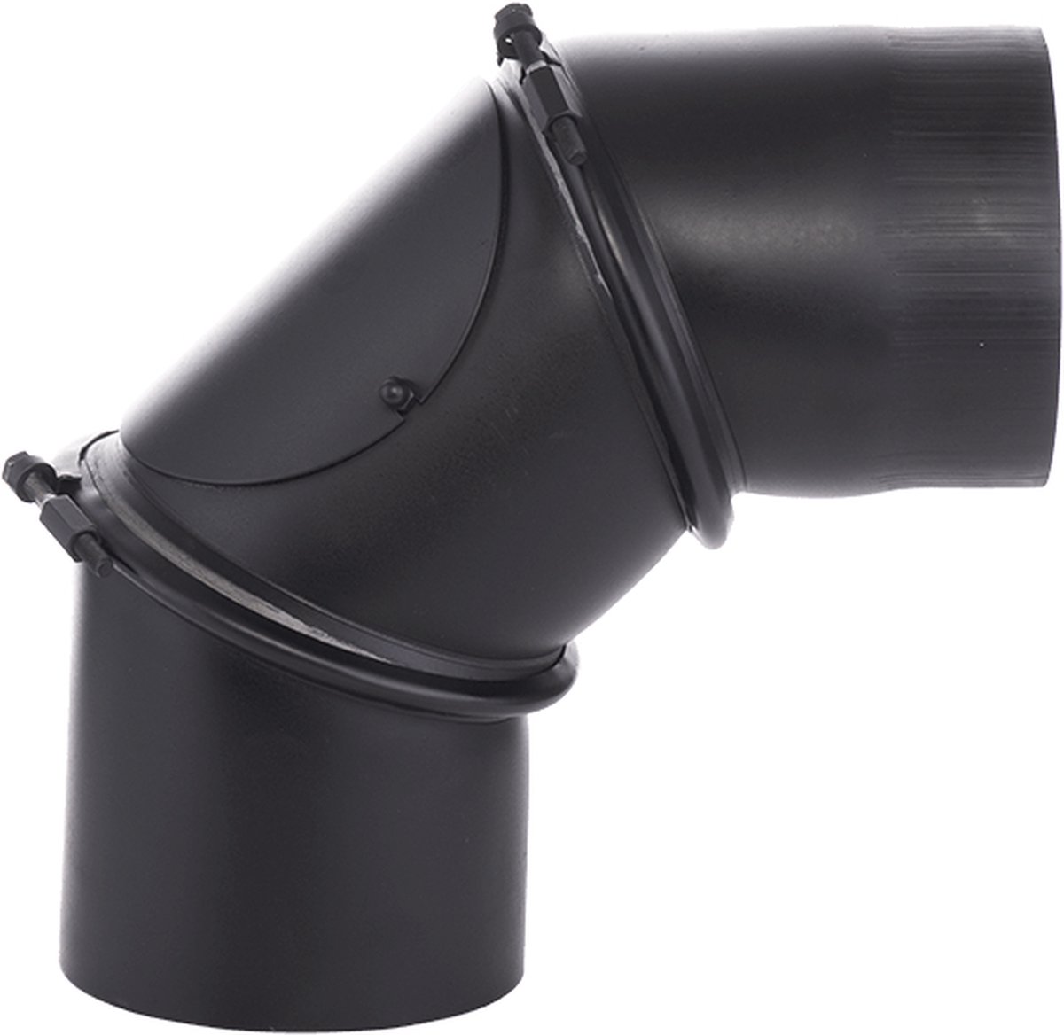 Bocht 90° Ø150 2mm zwart verstelbaar | bol