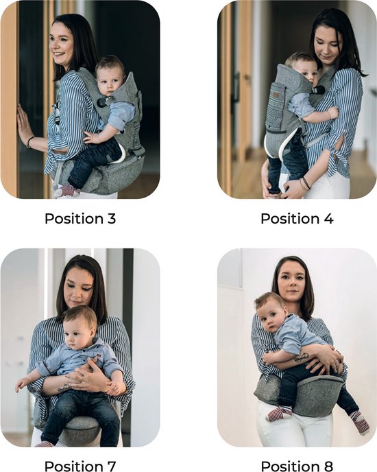 FreeON Draagzak - Buikdrager - Rugdrager - Heupdrager - Travel Mode 8 ...