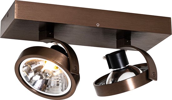 QAZQA go - Design Wand en Plafondspot | Spotje | Opbouwspot - 2 lichts ...