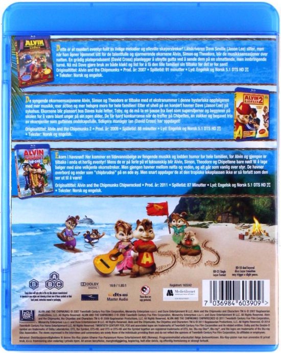 Alvin en de Chipmunks [3xBlu-Ray] (Blu-ray), Janice Karman | Dvd's | bol
