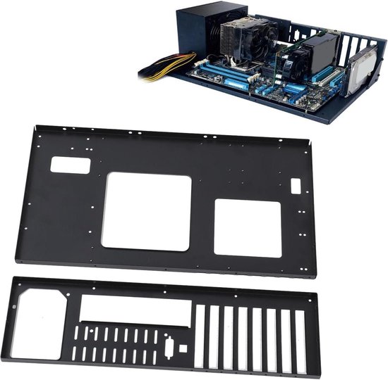 DIY Gaming Computerkast ATX Open Chassis Case Rack Ondersteuning X79 ...