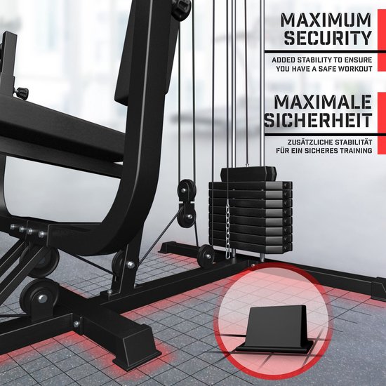 Physionics Krachtstation - Complete Homegym - Met Gewichten | bol