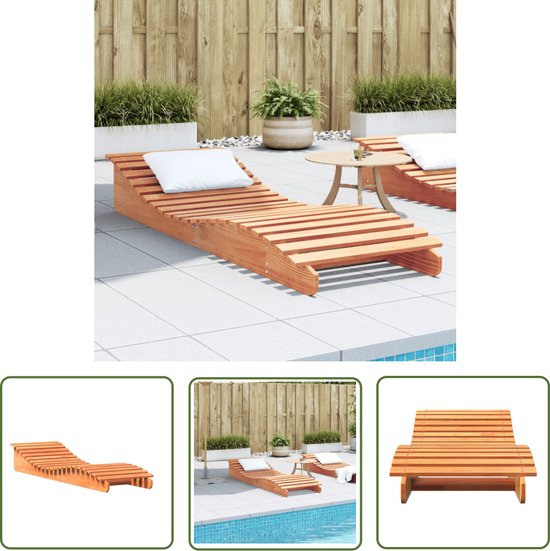 vidaXL Houten Ligbed - Ligbed - Ligbed 205x60x31,5 cm massief ...