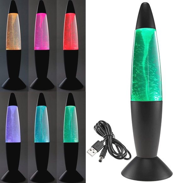 Decoratieve LED Tornado Tafellamp 37 cm - RGB Verlichting met ...