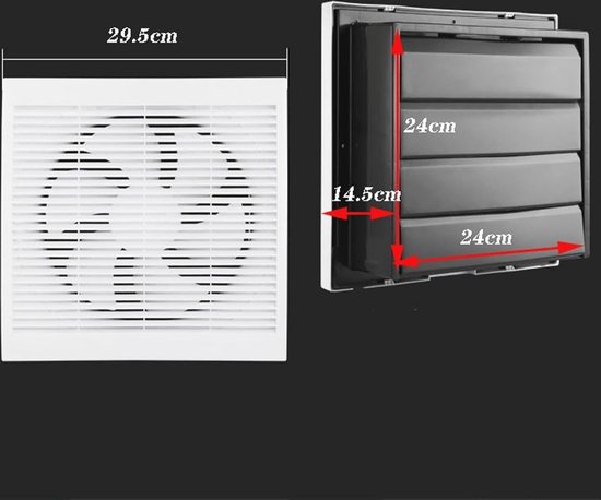 Krachtige 8 Inch Keukenventilator - Mute Afzuigventilator voor Badkamer ...