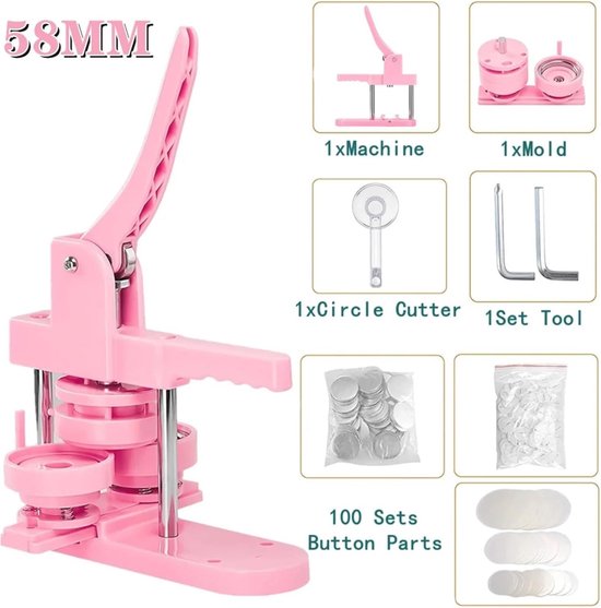 Button Maker Machine - DIY Badge Maker voor Gepersonaliseerde Pinbadges ...
