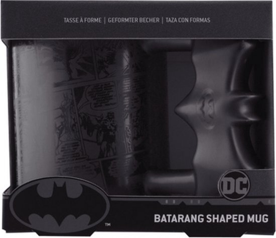 DC Comics - Batman - Batarang - 3D Mok - Zwart - 450ml | bol