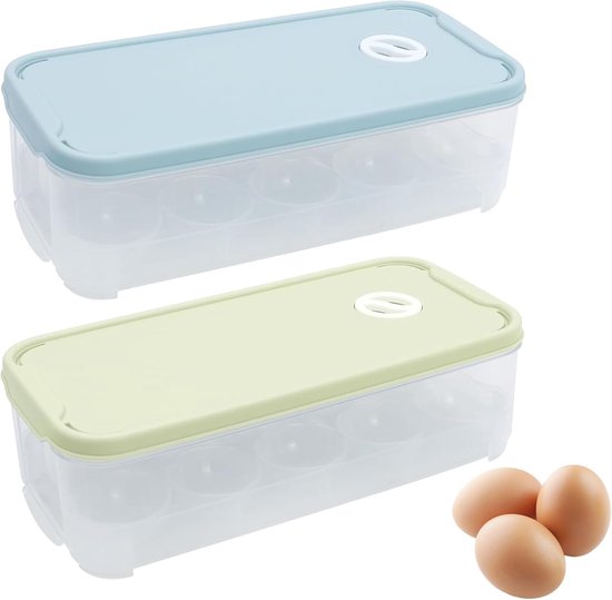 Praktische Set van 2 Eierdozen voor Keuken en Outdoor Activiteiten | bol