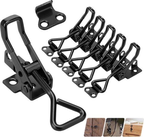 Robuuste Zwarte Spansluiting voor Veiligheid van Kasten en Dozen ...