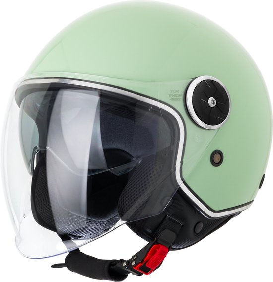 VINZ Tobia Jethelm met Zonnevizier | Scooterhelm & Motorhelm ...