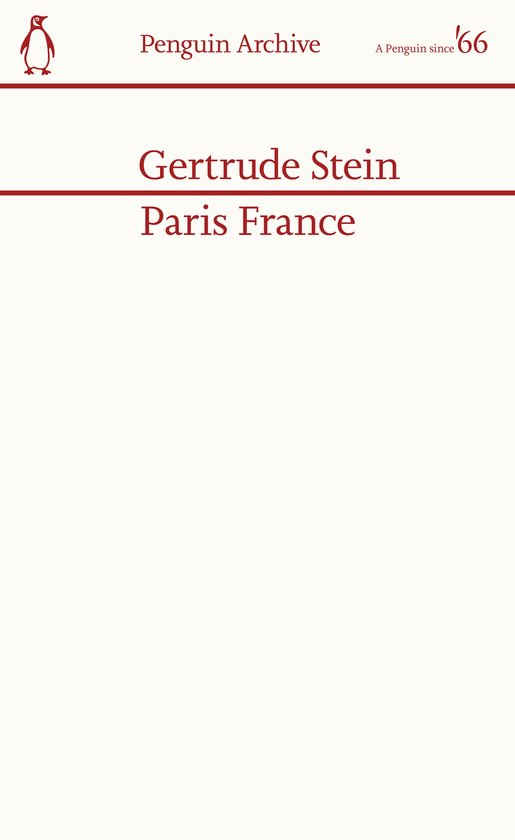 Penguin Archive- Paris France, Gertrude Stein | 9780241746806 | Boeken ...