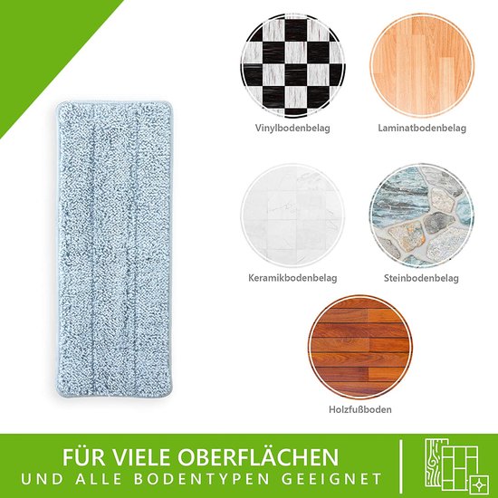 Easy Gleam microvezelmoppad vervanging voor EasyGleam vlakmop en emmer ...