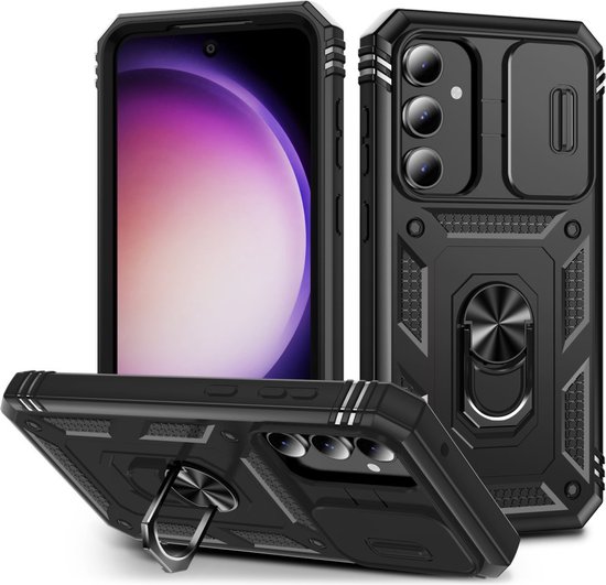 Coverup Hoesje - Geschikt voor Samsung Galaxy S23 FE Hoesje - Coverup Ring Kickstand... | bol