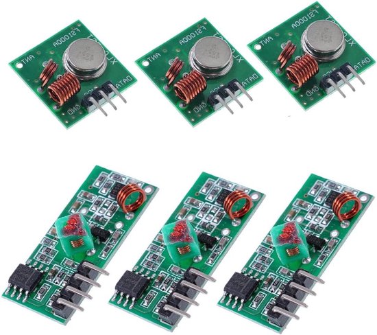 Draadloze Zender en Ontvanger Modulekit - RF 315 MHz - Geschikt voor ...