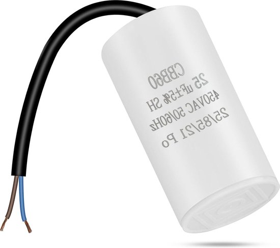 CBB60 Starting Capacitor 25 μF 450 VAC with Mounting Screw - Universal ...