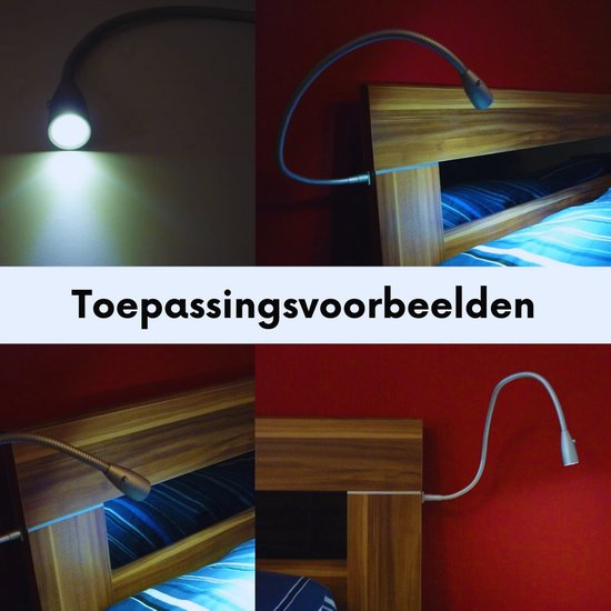 Unieke LED Leeslamp Voor Aan Bed - 1-Delige Set | bol
