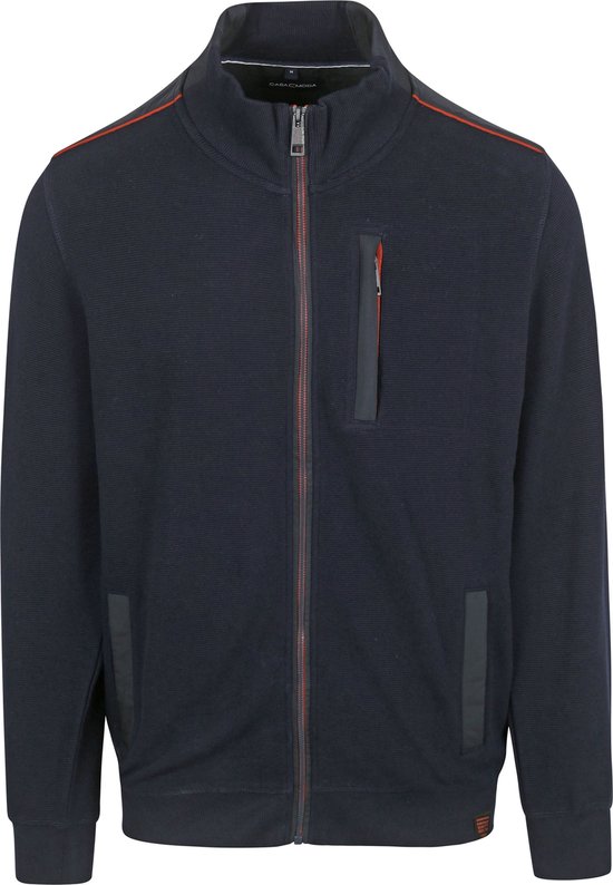 Casa Moda Vest Zip Navy - Maat XL - Heren | bol