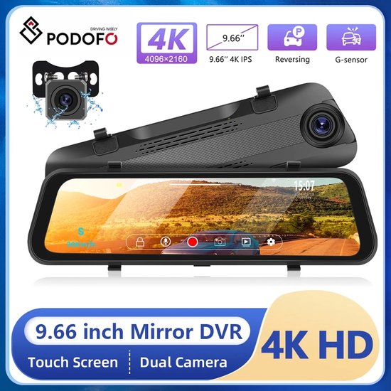 Osmo Dashcam - Ultra 4K Dual Dashcam voor Auto - Autocamera | bol