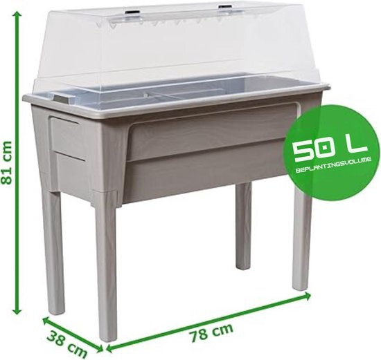 DD® Kweekbak op Poten - Moestuin op Poten - Kweektafel - 50 L ...