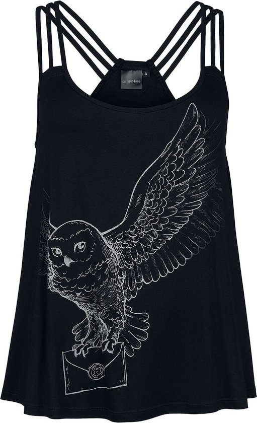 Harry Potter Hedwig Top zwart M - Viscose - Fan merch, Film | bol